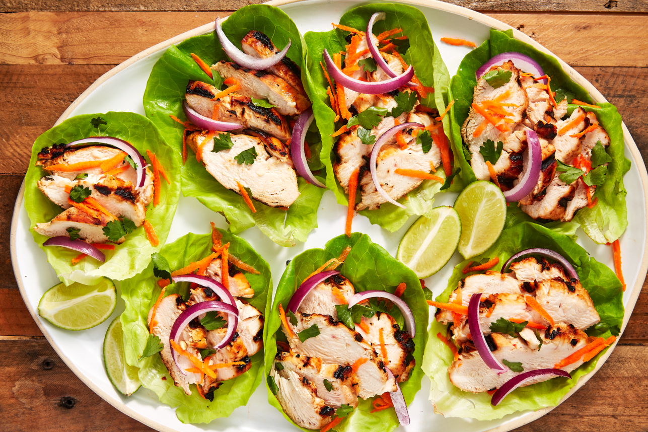 Sweet Chili Chicken Lettuce Wraps Recipe » Borja PT